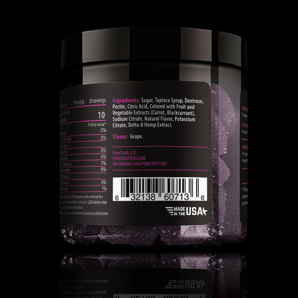 Vegan Delta 8 Gummies by Pure Craft CBD | 750mg | Pure Craft